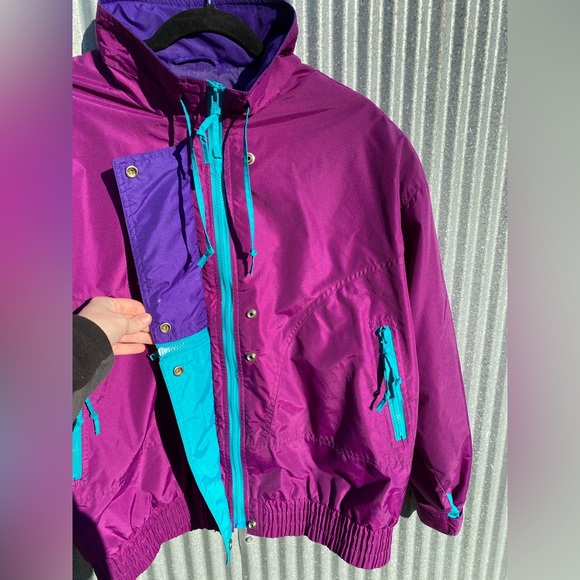 Cabin Creek | Jackets & Coats | Vintage Colorful Windbreaker Jacket ...